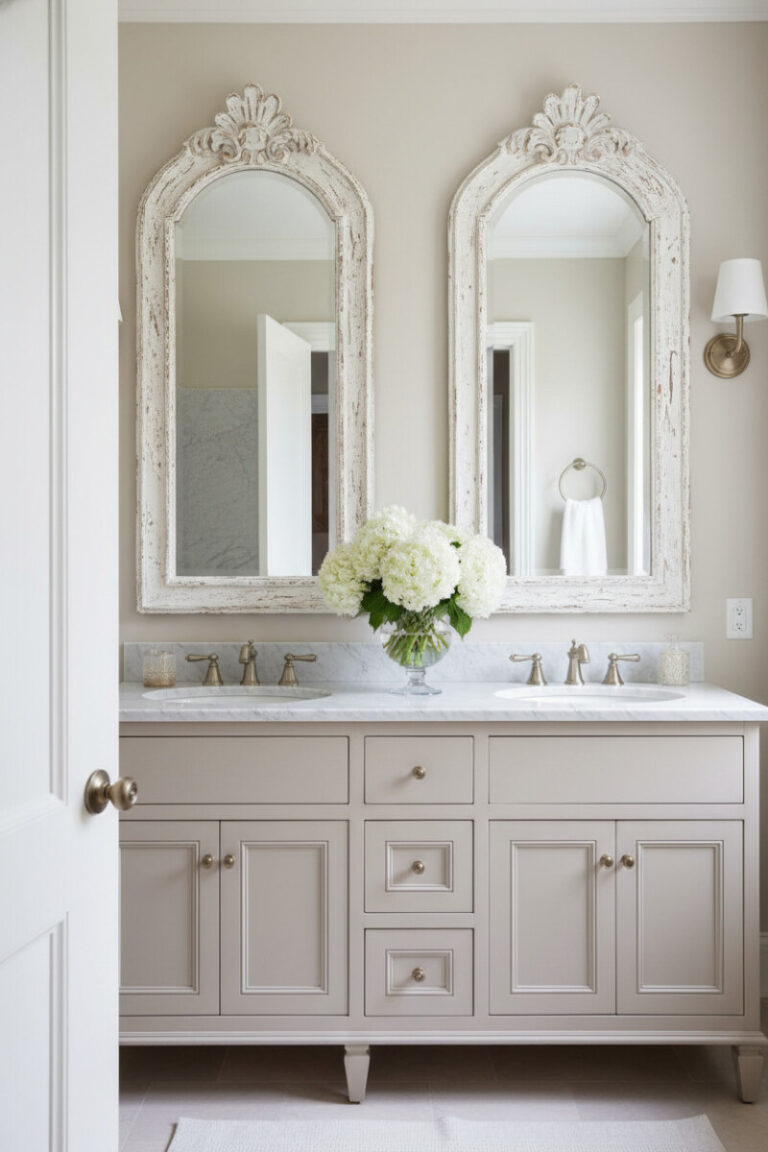 Gorgeous Double Bathroom Vanity Mirror Ideas for Every Styles - Tale of ...