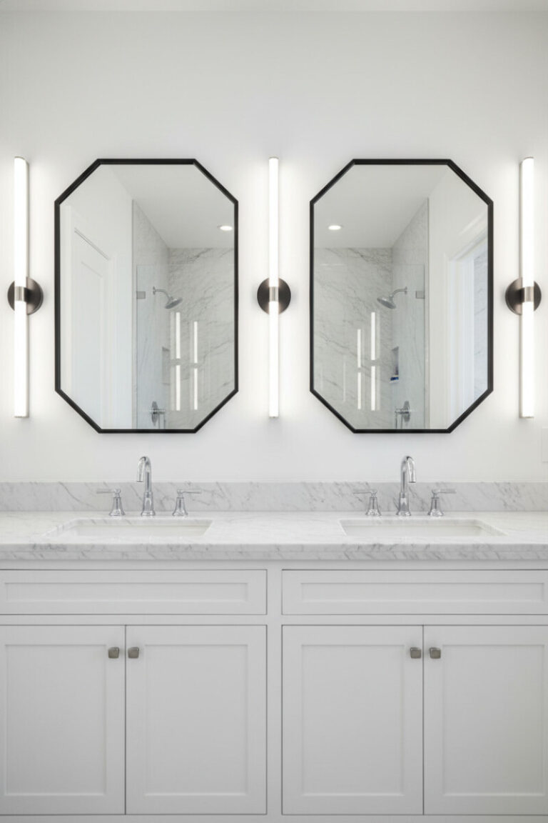 How to Choose a Double Bathroom Vanity Mirror - Tale of Home
