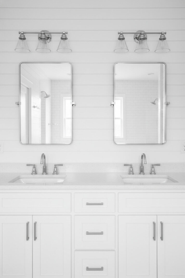 How to Choose a Double Bathroom Vanity Mirror - Tale of Home