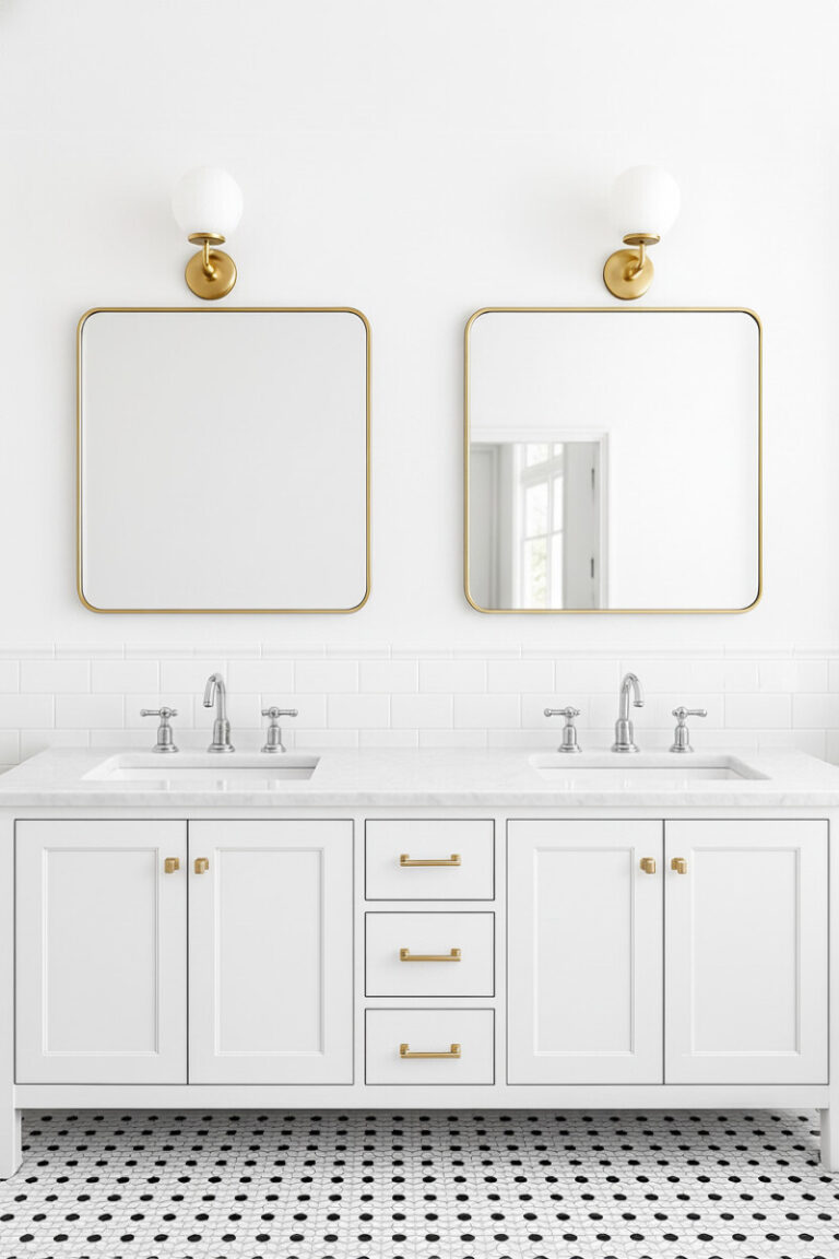 How to Choose a Double Bathroom Vanity Mirror - Tale of Home
