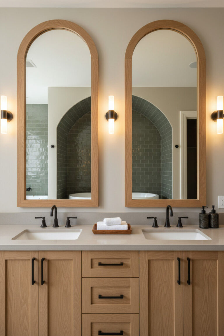 Gorgeous Double Bathroom Vanity Mirror Ideas for Every Styles - Tale of ...