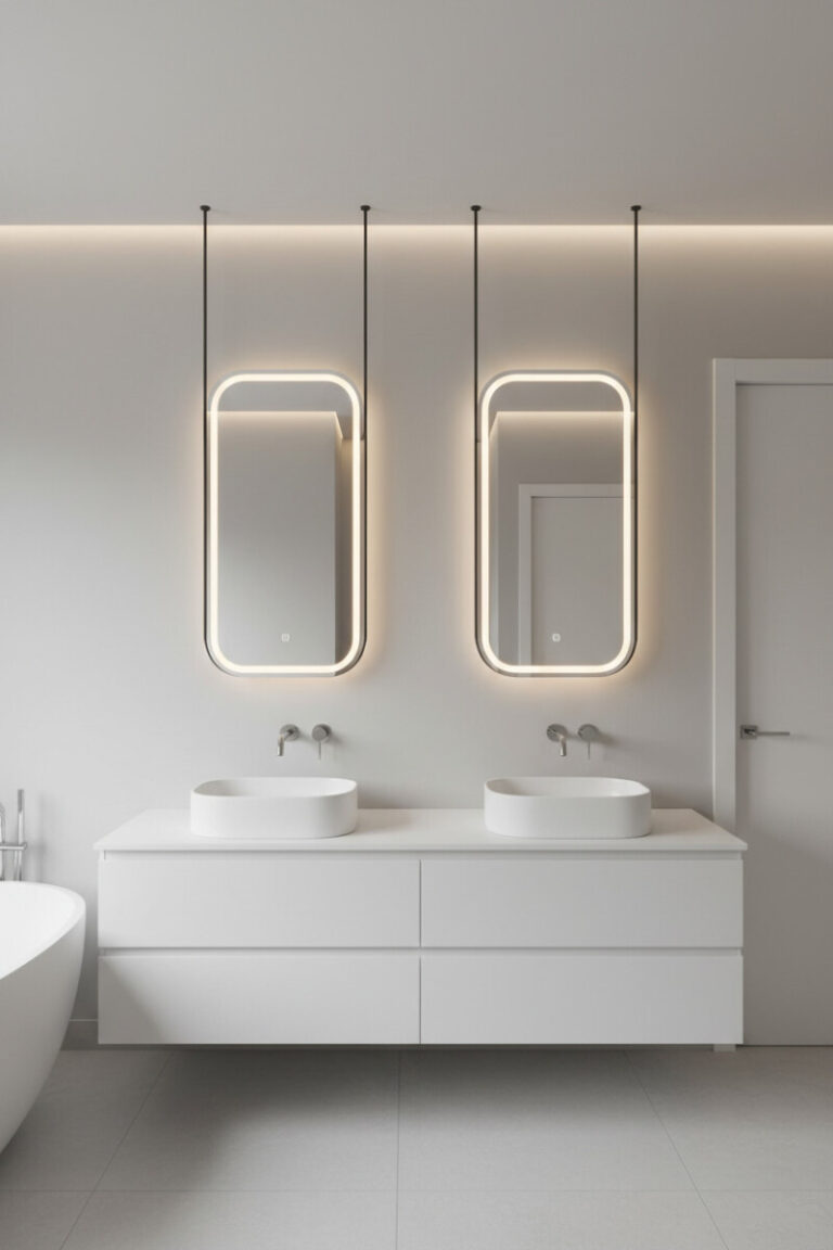 Gorgeous Double Bathroom Vanity Mirror Ideas for Every Styles - Tale of ...